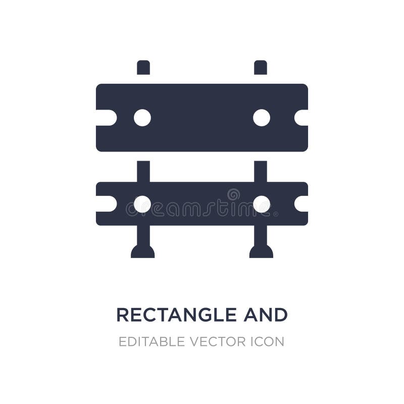 Rectangle And Arrow Icon In Different Style Vector Illustration. Two ...