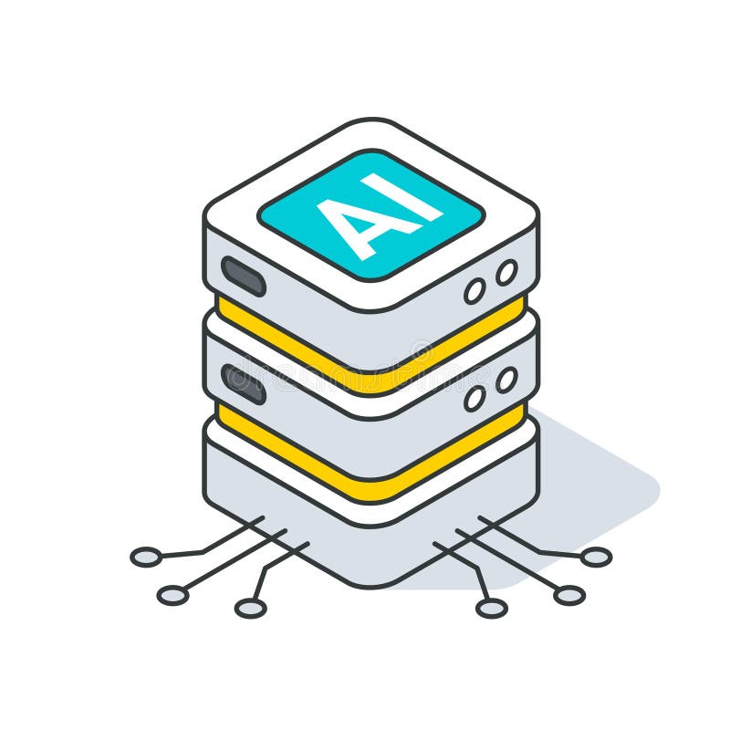 A Rectangle Art Font Gadget with AI Logo in Electric Blue Stock Vector ...