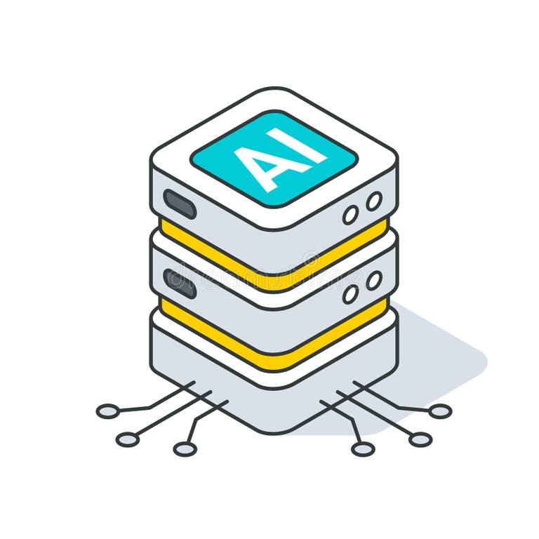 A Rectangle Art Font Gadget with AI Logo in Electric Blue Stock Vector ...