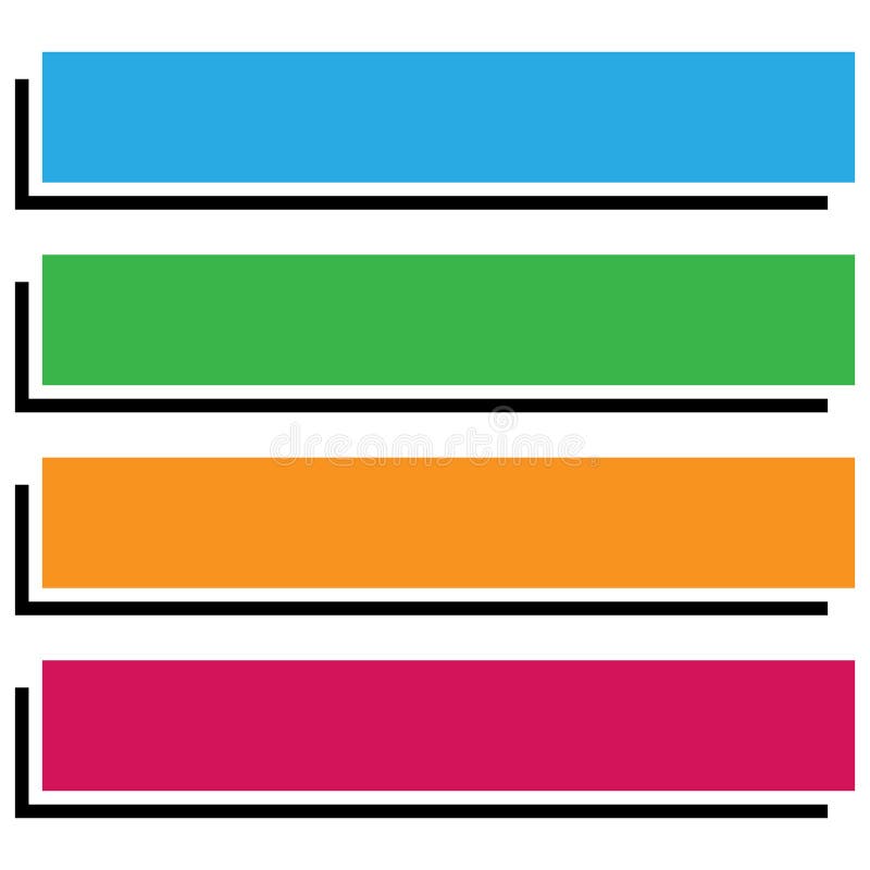 Rectangle Banner, Plaque, Button, Tag and Label Shape with Empty, Blank ...