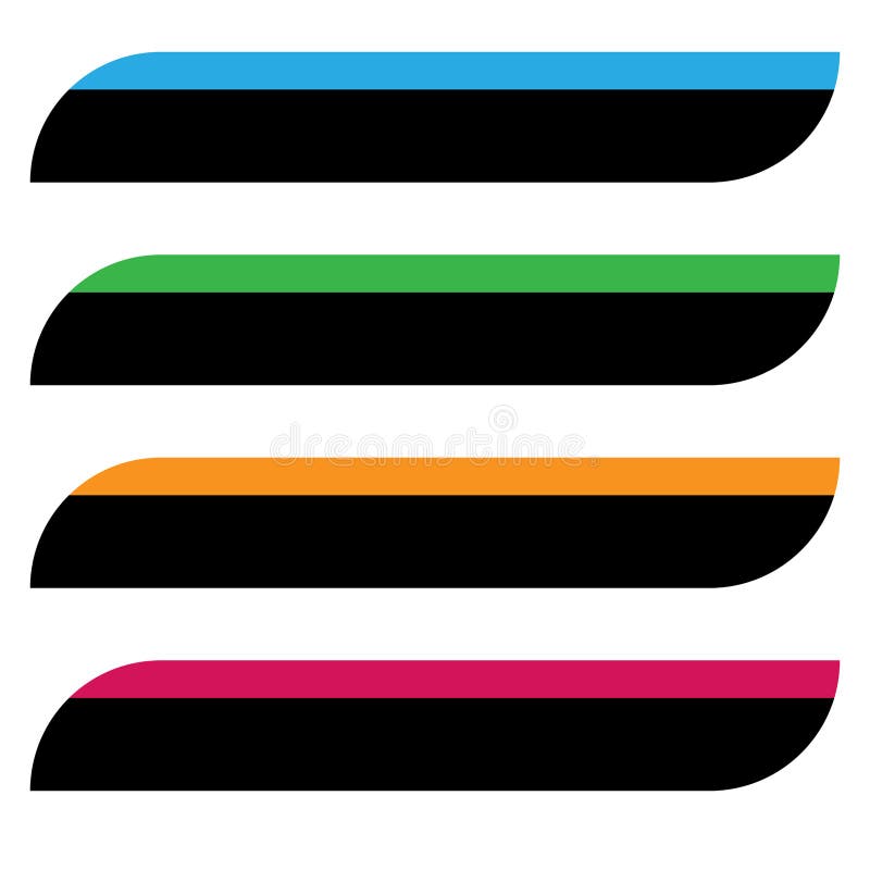 Rectangle Banner, Plaque, Button, Tag and Label Shape with Empty, Blank ...