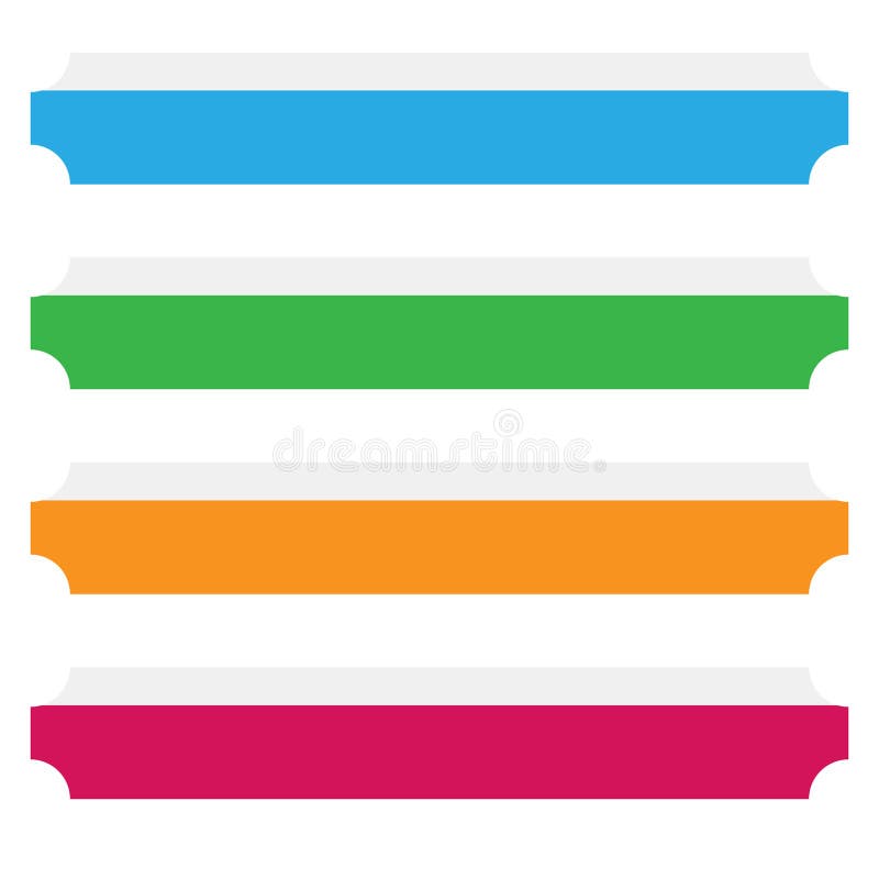 Rectangle Banner, Plaque, Button, Tag and Label Shape with Empty, Blank ...