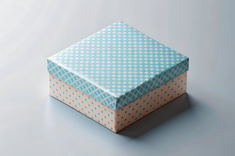 Rectangle box mockup stock illustration. Illustration of perspective ...