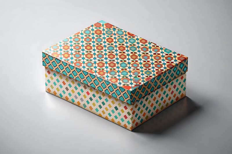 Rectangle box mockup stock illustration. Illustration of packaging ...