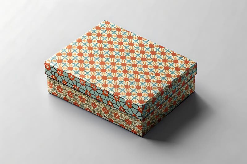Rectangle box mockup stock illustration. Illustration of modern - 350453745