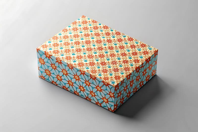 Rectangle box mockup stock illustration. Illustration of packaging ...