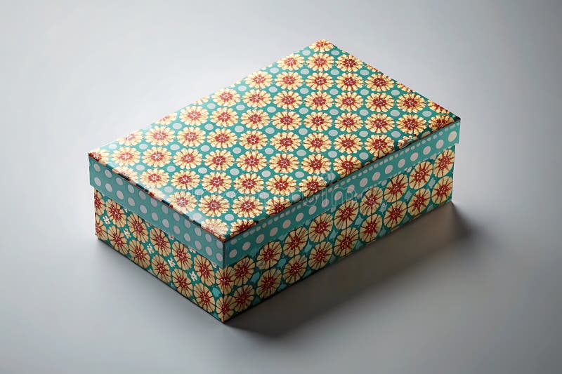 Rectangle box mockup stock illustration. Illustration of perspective ...