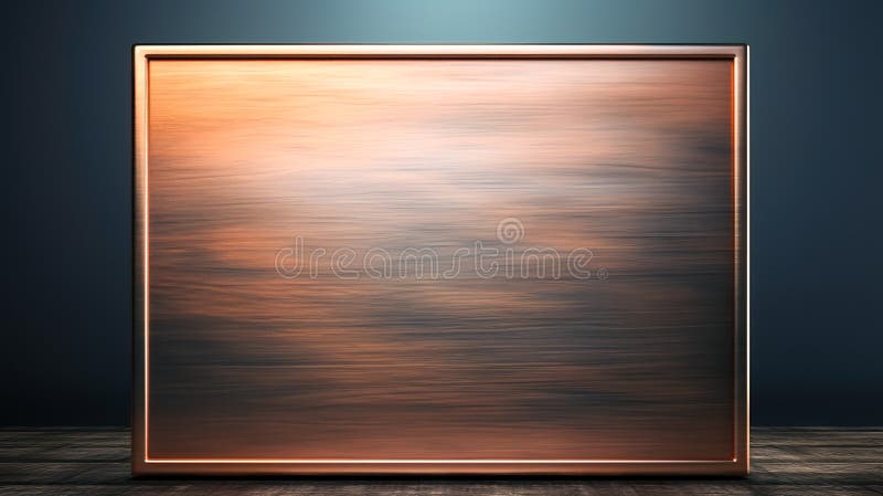 Rectangle in a Bronze Frame, Geometric Background with Space for Text ...