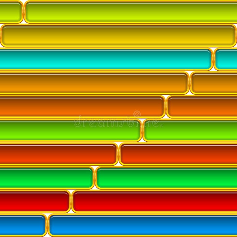 Rectangle Buttons, Seamless Stock Vector - Illustration of jewelry ...