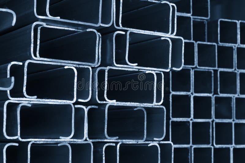 The Tube Profile,the Square Tube Profile in Black and White Stock Photo ...