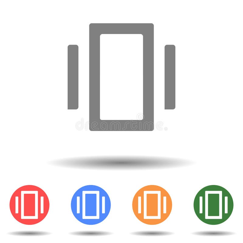 Rectangle Center Tool Icon Vector Logo Isolated on Background Stock ...