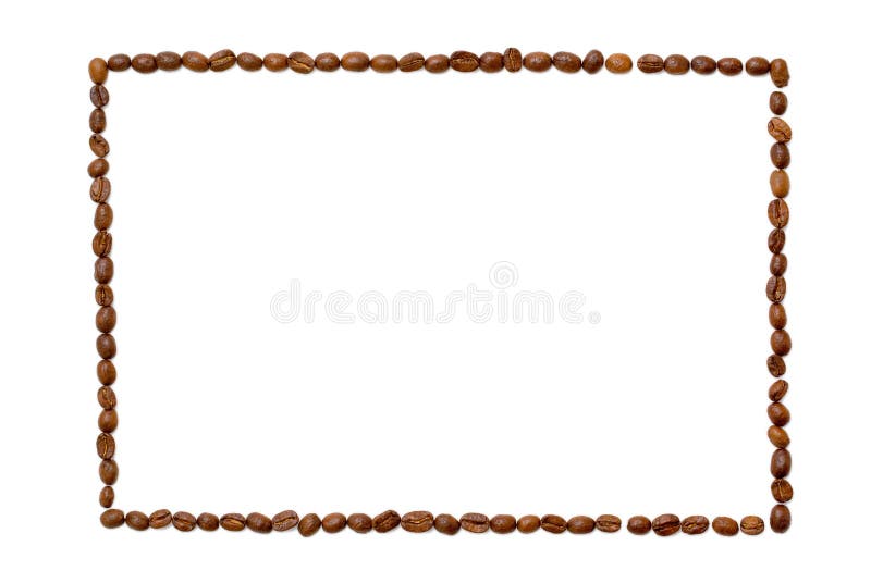 Rectangle coffee frame. stock photo. Image of shape, freshness - 2571648