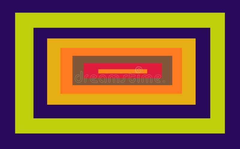 Rectangle with Colored Frames Inside Stock Illustration - Illustration ...