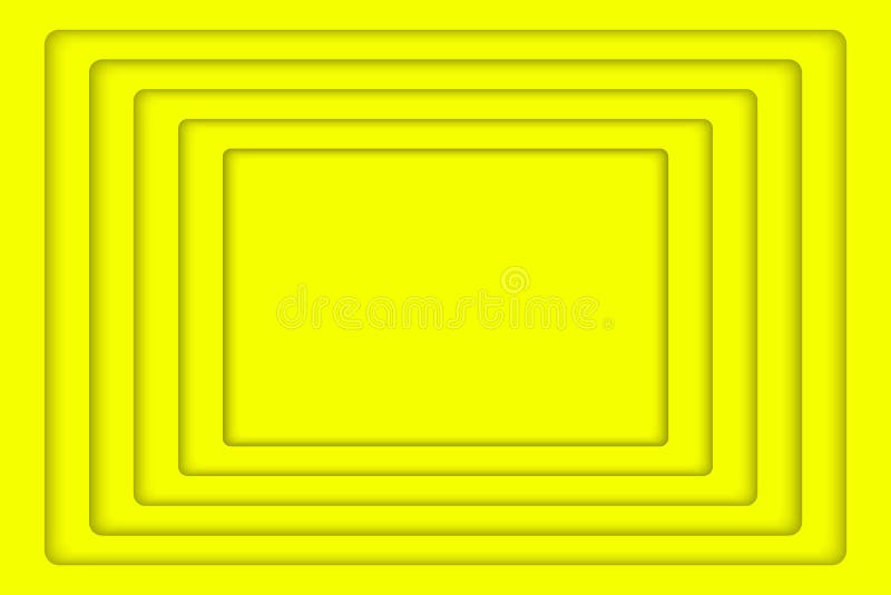 Rectangle Concentrique Jaune De Vecteur Fond Illustration de Vecteur ...