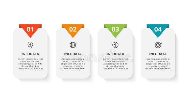 Infographic Rectangle 4 Parts Stock Illustrations – 151 Infographic ...