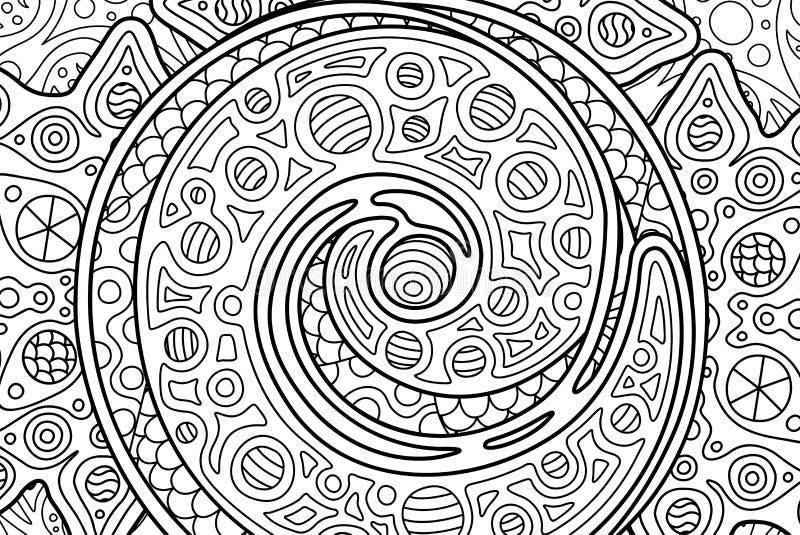 Spiral art coloring pages - tebatman