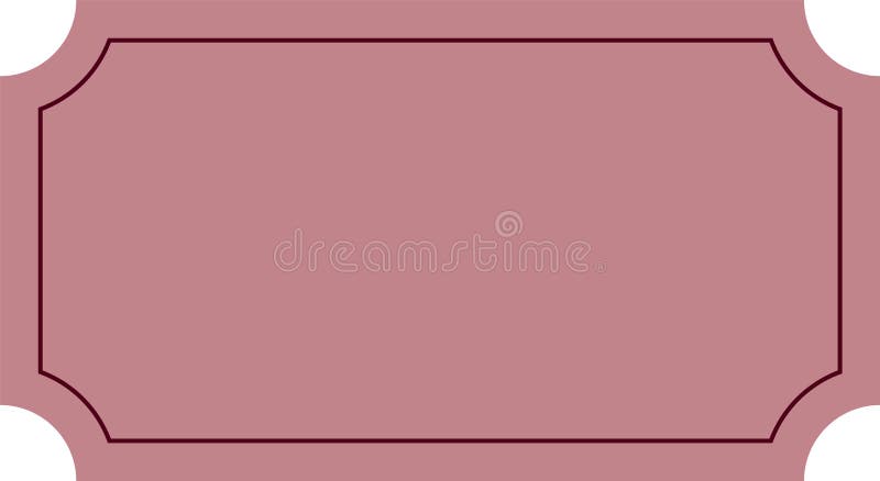 Rectangle Coupon Frame Pattern Stock Vector - Illustration of frame ...