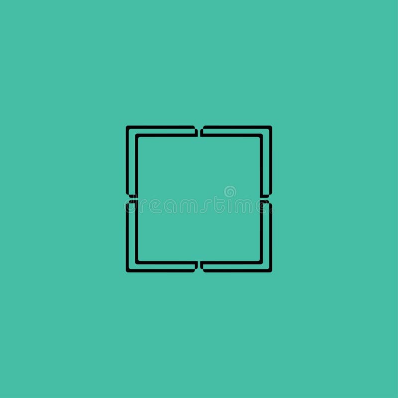 Rectangle Creative Vector Logo Design Stock Illustration - Illustration ...