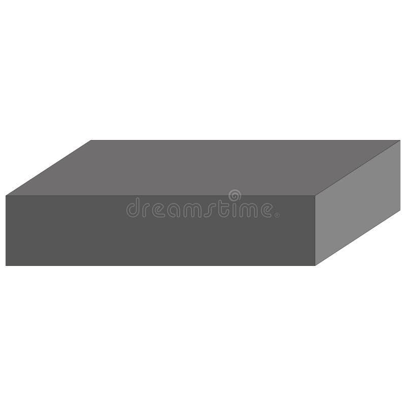 Rectangle in 3d Style. 3d Realistic Delivery Box. Vector Illustration ...