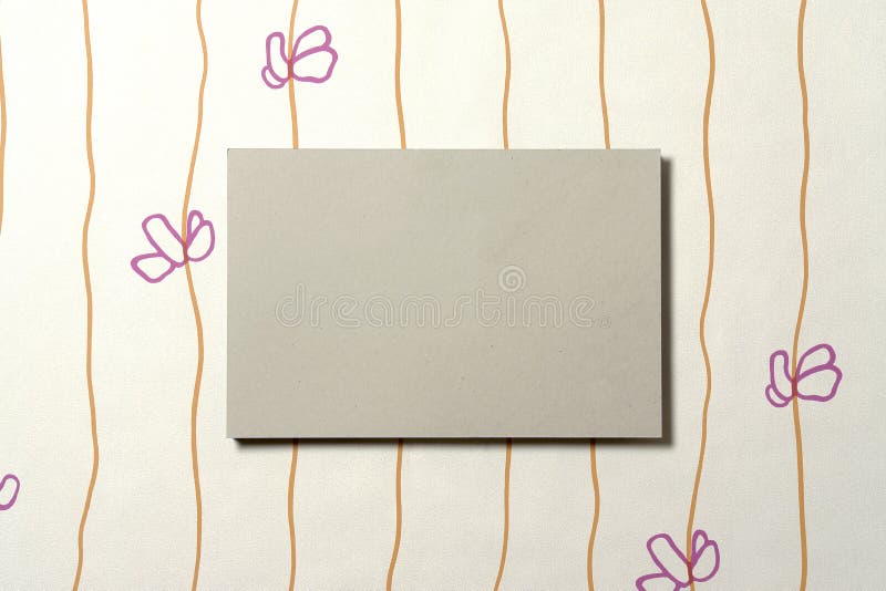 Rectangle De Carton Sur Le Papier Peint 01 Illustration Stock ...