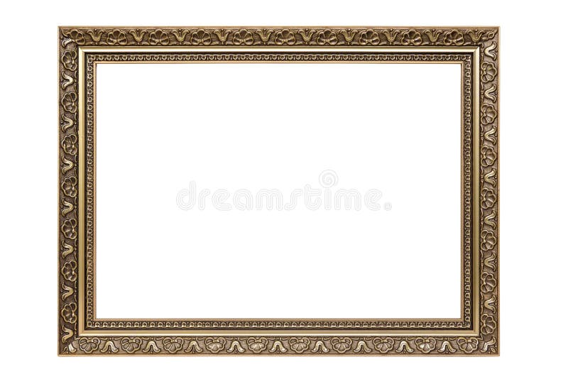 Rectangle Decorative Picture Frame Stock Image - Image of blank ...
