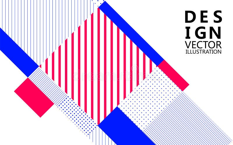 The Rectangle of Different Sizes Consists of an Abstract Figure Stock ...