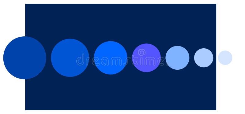 Rectangle and Dots in Shades of Blue. Minimalistic Abstract Vector ...