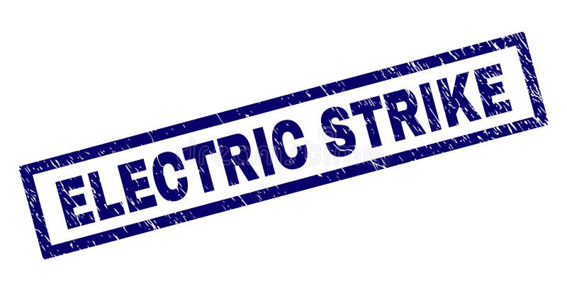 Rectangle Grunge ELECTRIC STRIKE Stamp Stock Vector - Illustration of ...