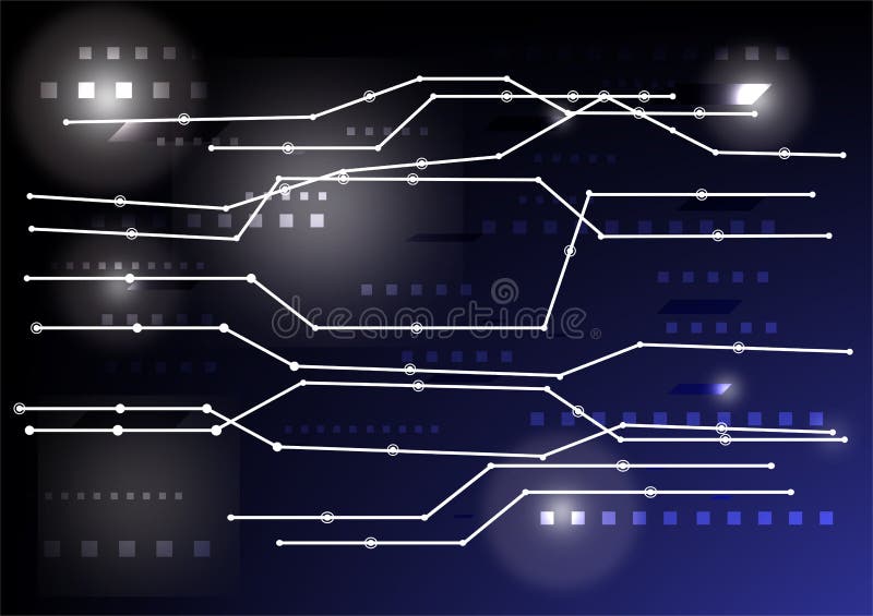 Rectangle Ellipse Hi-tech Abstract Background Stock Vector ...