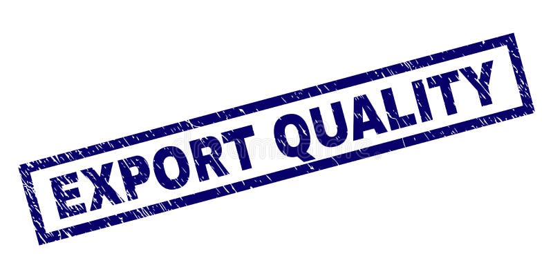 Scratched EXPORT Rectangle Stamp Stock Vector - Illustration of ...