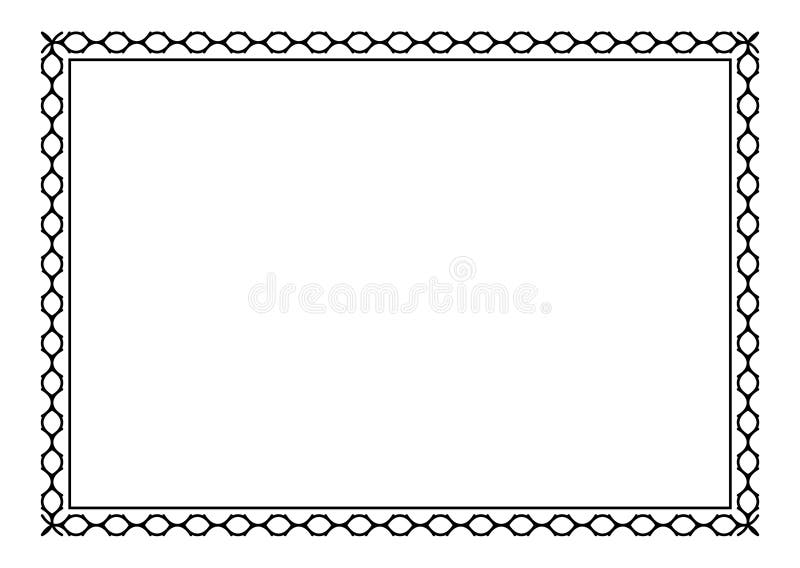 Rectangle A4 Frame, Border Frame Graphic Simple, Art Line Frame Stock ...