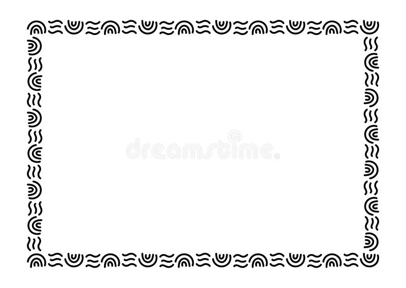 Rectangle A4 Frame, Border Frame Graphic Simple, Art Line Frame Stock ...
