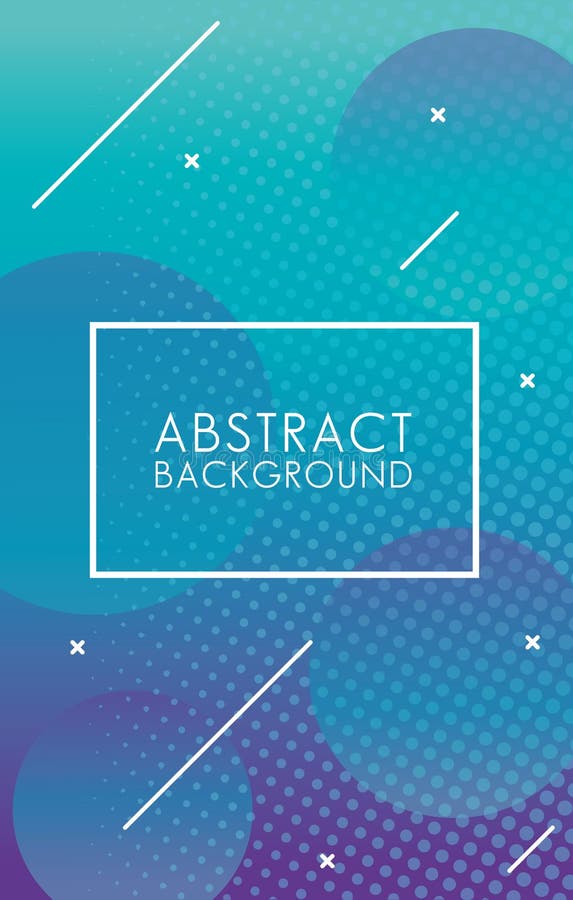 Rectangle Frame in Colorful Abstract Background Stock Vector ...