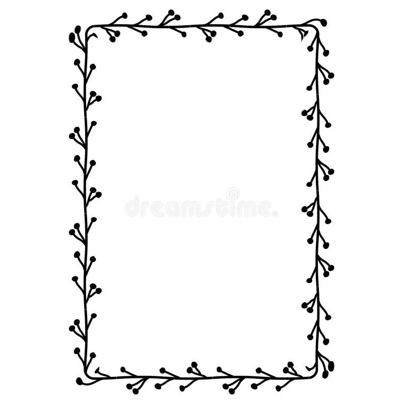 Rectangle Frame Flower Frame Leaf Wreath Frame Picture Vector Photo ...