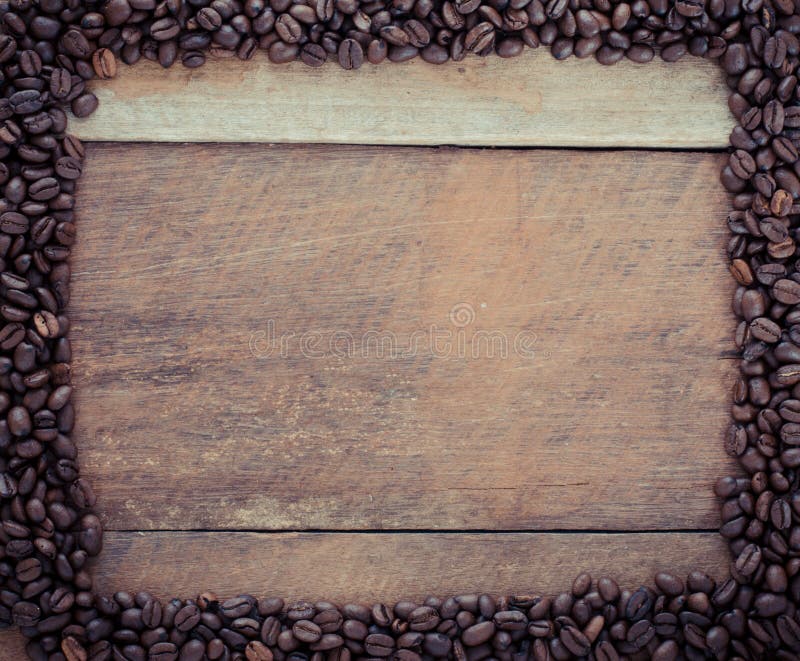 Frame of coffee beans stock photo. Image of jitter, brown - 4714446