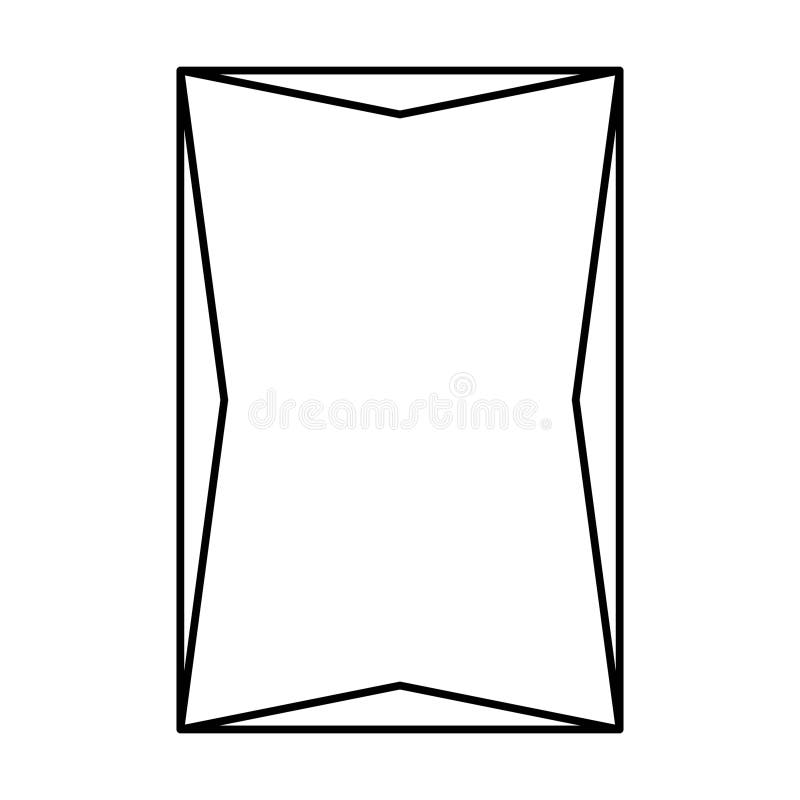 Rectangle Frame Shape Icon, Vertical Decorative Vintage Border Doodle ...