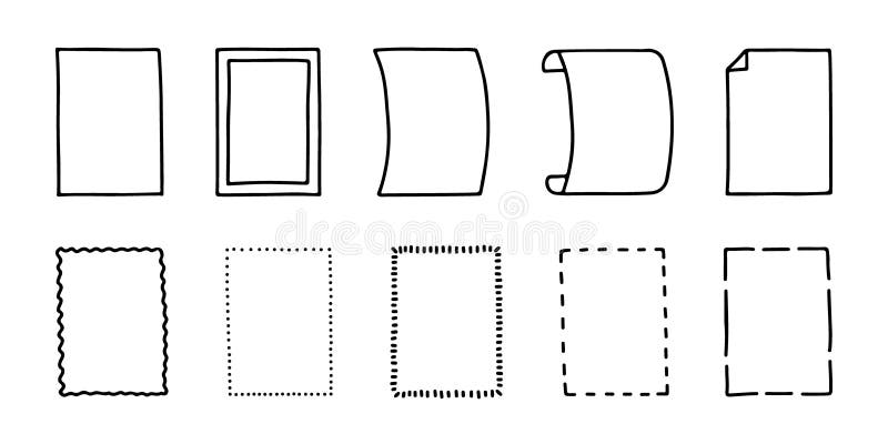 Doodle Note Frames Stock Illustrations – 1,131 Doodle Note Frames Stock ...