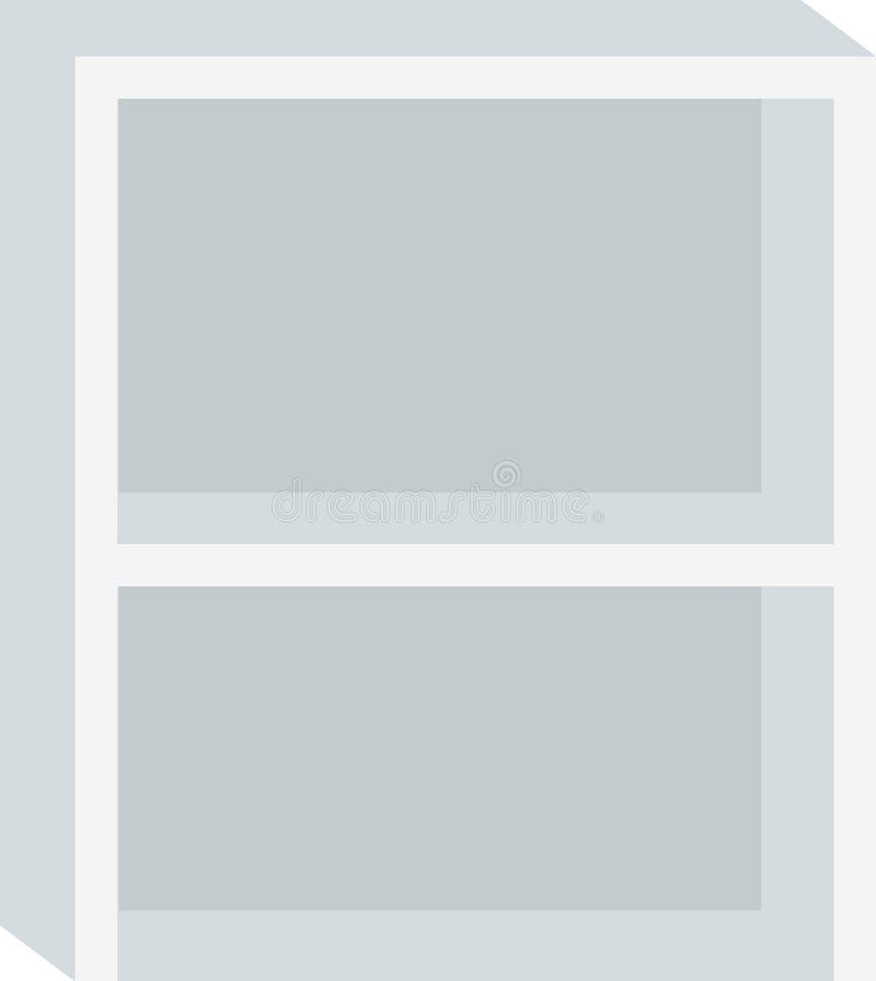 Rectangle Furniture Shelf stock vector. Illustration of wall - 347564367