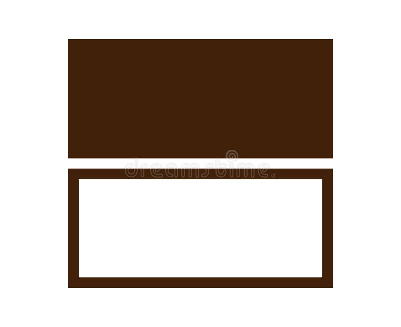 Rectangle Geometric Outline and Rectangle Shape Brown Stock Vector ...