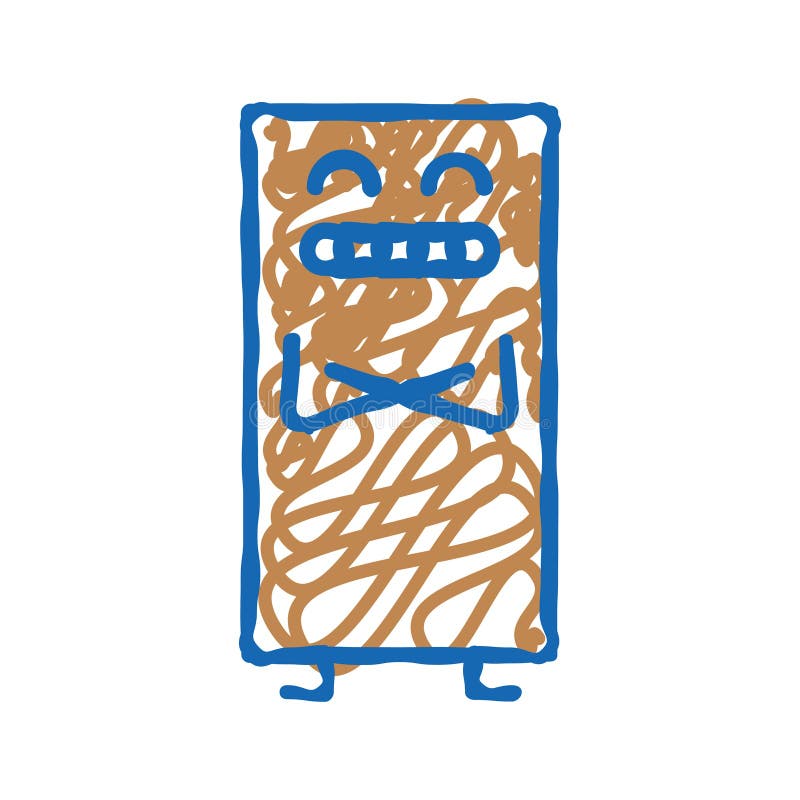 Rectangle Geometric Shape Character Icon Doodle Illustration Stock ...