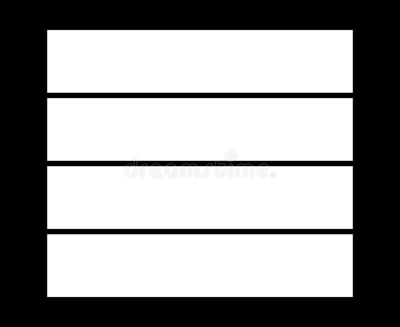 Rectangle Geometric Shape Collection Symbol Black and White Stock ...