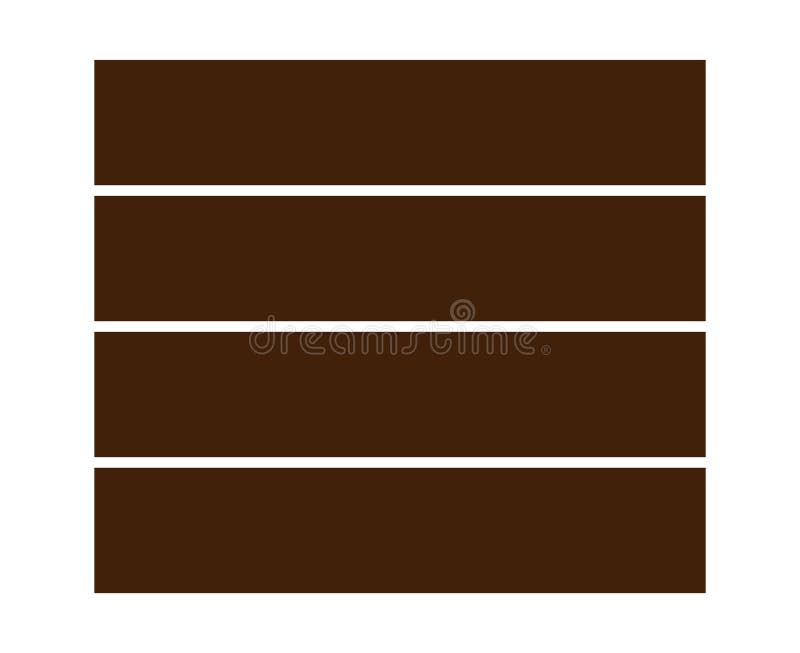 Rectangle Geometric Shape Collection Symbol Brown Element Vector Stock ...