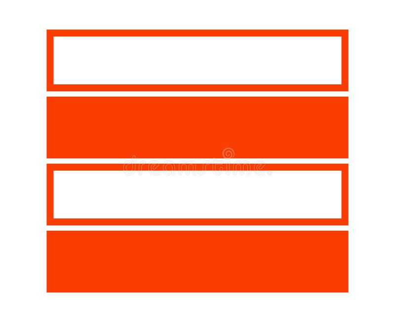 Collection of 4 Orange Color Template/graphic or Website Layout. Vector ...