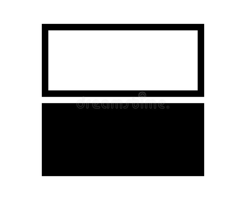Rectangle Geometric Shape and Rectangle Outline Symbol Vector Stock ...