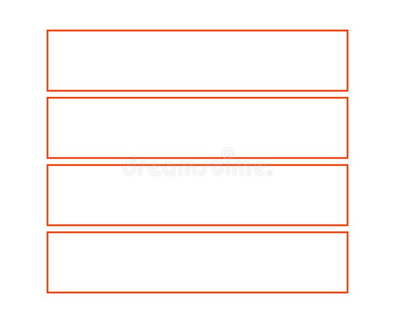 Collection of 4 Orange Color Template/graphic or Website Layout. Vector Background Stock Vector ...