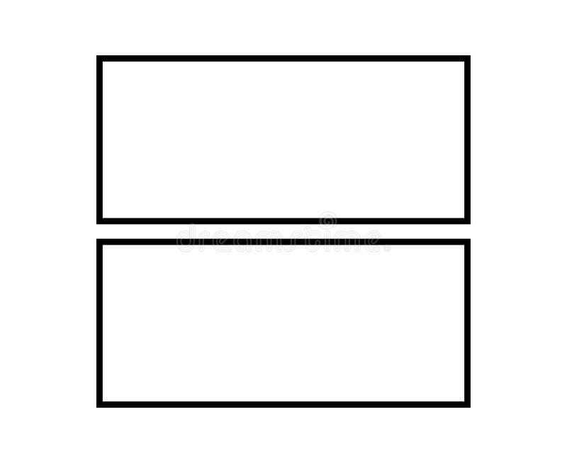 Rectangle Geometric Shapes Outline Black Stroke Symbol Stock Vector ...