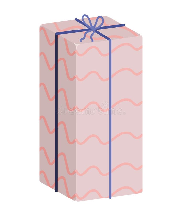 Rectangle gift box present stock vector. Illustration of gift - 261562882
