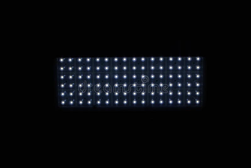 Rectangle with Glowing Lights. Stock Image - Image of fluorescent ...