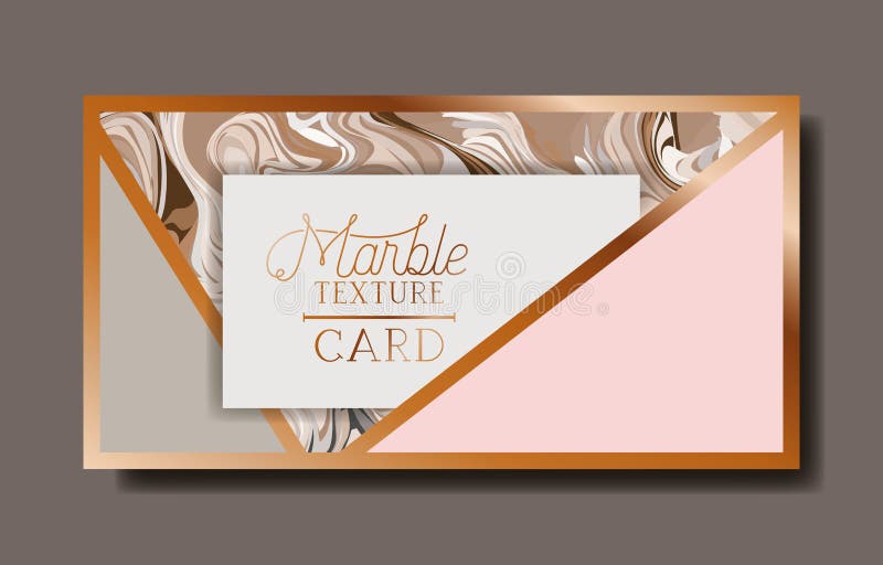 Rectangle Golden Frame Marble Texture Stock Vector - Illustration of ...