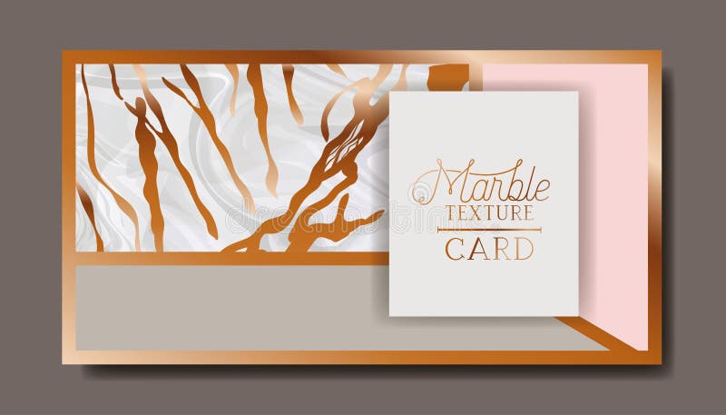 Rectangle Golden Frame Marble Texture Stock Vector - Illustration of ...